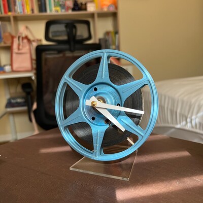 Film Reel Wall Clock, Movie Director Gift, Vintage Cinema Memorabilia ...