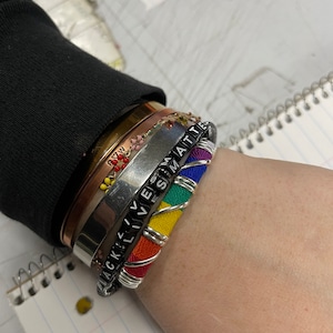 Rainbow Thread Bracelets Pride LGBTQ Bracelet - Etsy