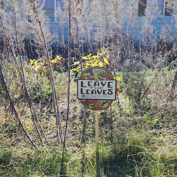 Leave the Leaves - Yard and Garden Sign for Xerces Society - Etsy