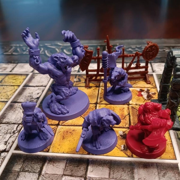 Rat Ogre 3D Printed Resin Miniature | Tabletop Role Playing | Dungeons ...