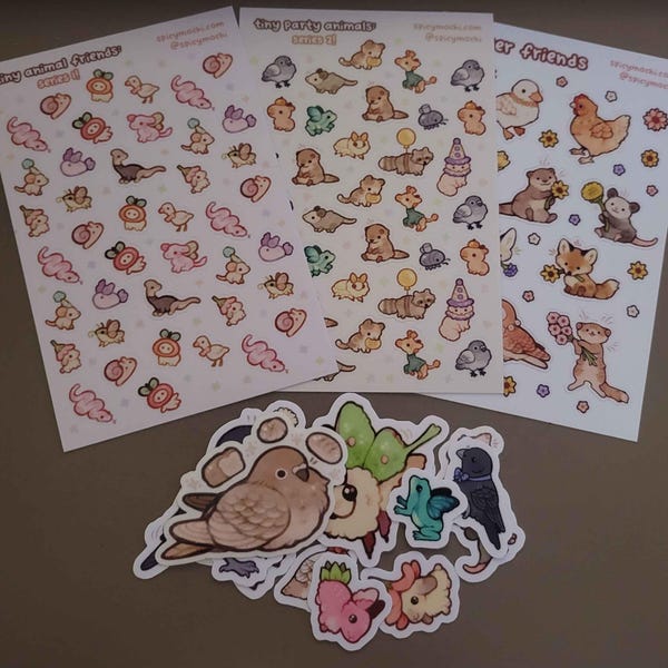 Happy Cats Reusable Sticker Book / 6x6 Cat-themed Square Sticker ...