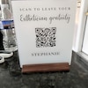 QR Code Scan to Pay W/ Wood Stand - Scannable Acrylic Sign to Pay Venmo ...