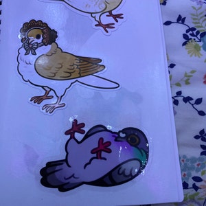 Pudgy Pigeon Sticker Matte Vinyl - Etsy