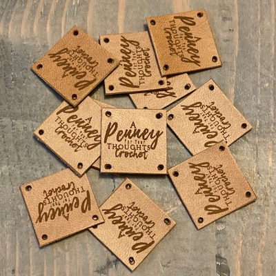 Custom Leather Tags, Clothing Labels, Leather Labels, Custom Leather ...
