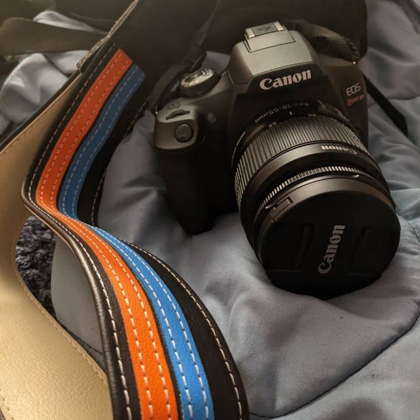 Double Racing Stripe Camera Strap 60s Vintage Le Mans Style - Etsy