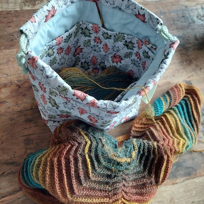 PDF Sewing Pattern Knitting Project Bag Sewing Tutorial - Etsy