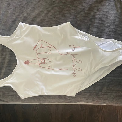 Wedding Finger Bathing Suit Honeymoon Swimsuit One Piece Bathing Suit ...