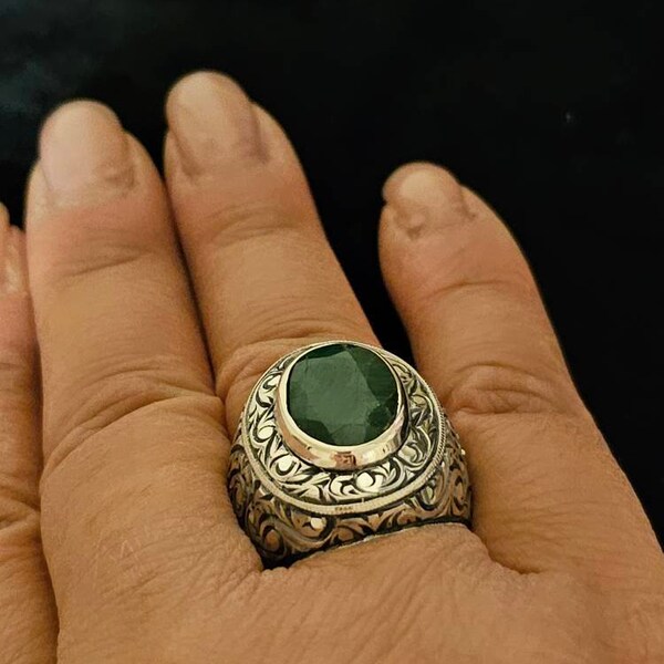 Hagia Sophia Design Silver Man Ring, Conquest of Istanbul Design ...