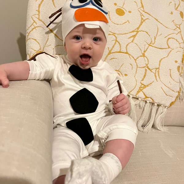 Olaf Inspired Snowman Costume for Baby and Infant Size Newborn-18 ...