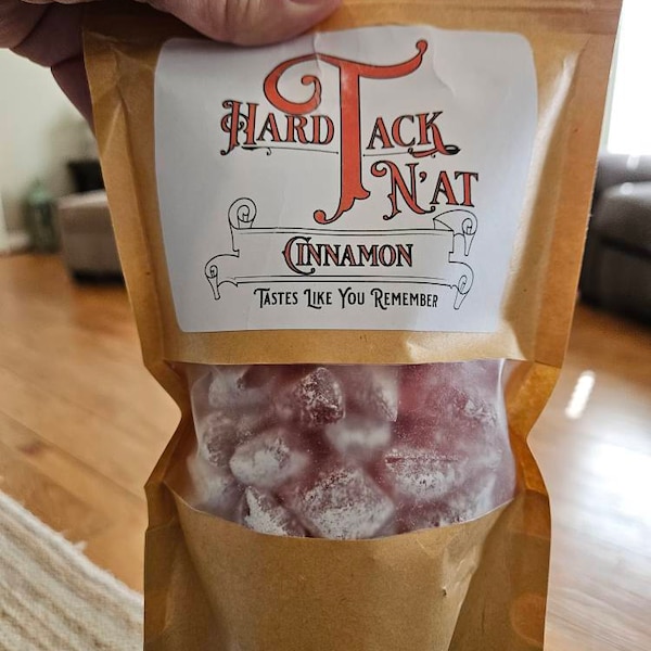 Blue Raspberry Hard Tack Candy, Old-fashioned Handmade Glass Candy ...