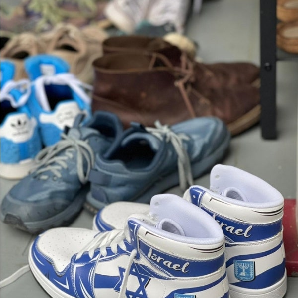 Israel Flag High Top Shoes, National Flag, Israel Flag, Israeli Flag ...