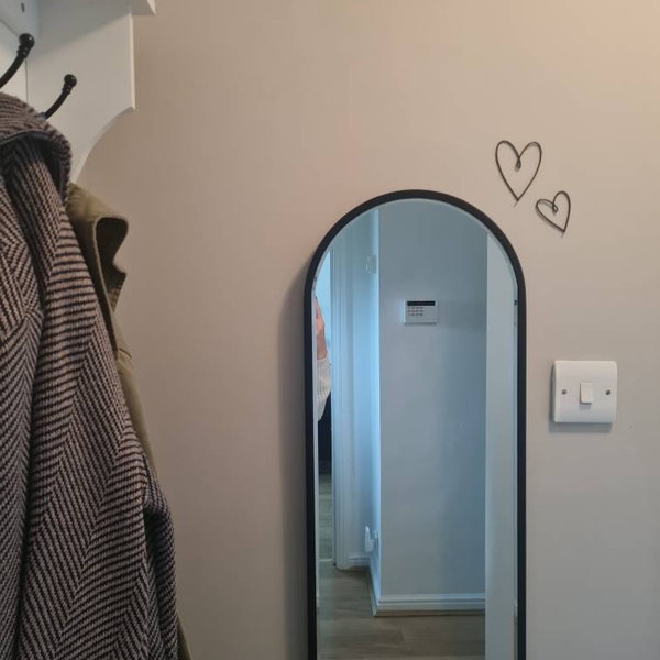 Handmade Wire Heart Wall Sign. Wire Art, Wire Words, Bedroom, Scandi ...