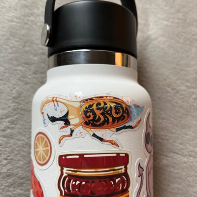 Alien Winking Cat Sticker Glitter Sticker 90's Nostalgia Cat Face ...