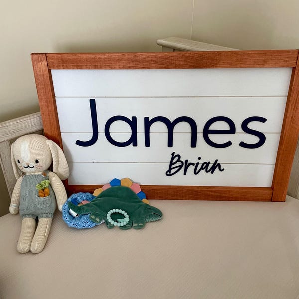 Nursery Name Sign Baby Name Sign Nursery Name Sign Wood Nursery Name ...