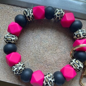 Pink Keychain Cute Car Accessories Keychain Wristlet - Etsy