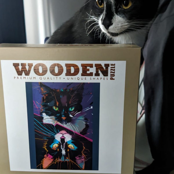 WOODEN.CITY 3D Wooden Puzzle – Industrial Vintage Wall Clock | DIY Wall ...