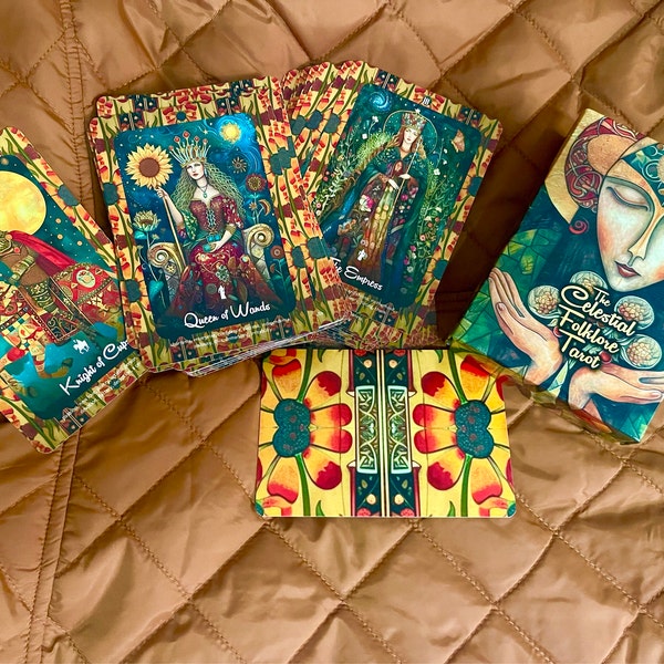 The Celestial Folklore Tarot 78 Cards Tarot Tarot Deck Fortune Telling ...