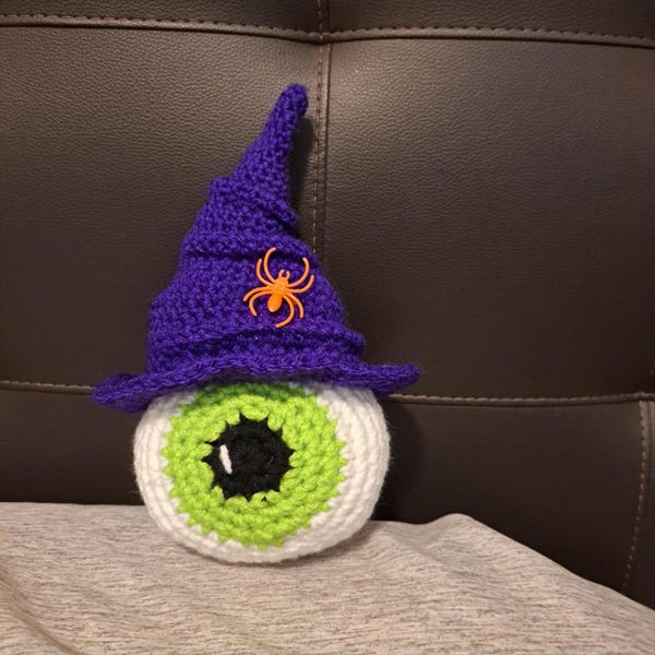 Crochet Pattern: Focus Pocus, the Eyeball Wizard, PDF (halloween Decor ...