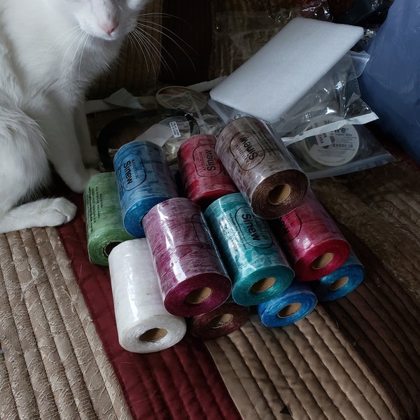 700 Feet Artificial SINEW Thread Robust & Strong Perfect for Leather ...