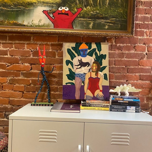 Large Unique Art Stickers, Sticker Set of 3, Original Design, Big Vinyl ...