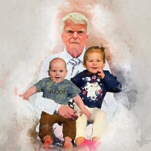 Fathers Day Gift Pencil Drawing From Your Photos Add - Etsy