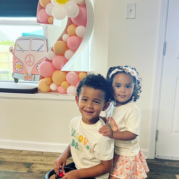 Two Groovy Outfit/skirted Bummie, Bummies Kids Outfit, Skirted Bloomer ...