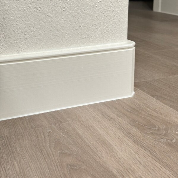 Unfinished White Oak Baseboard Moulding 3/4 in X 4-7/8 in X 7ft | Solid ...