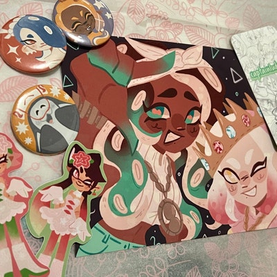 Splatoon Octo Expansion Pairs Prints - Etsy