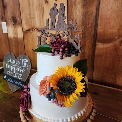 Camping Wedding Cake Topper Mountain Cake Topper Outdoor - Etsy