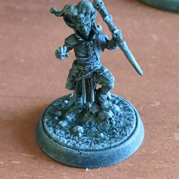 Corrupted Dwarf 3D Printed Resin Miniature 4K Statue, Hand-painted ...