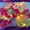 Autumn Leaf Fairy Lights Rich Red Gold Fabric Leaves on Every Led Light ...