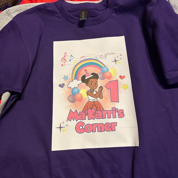 Custom Gracie's Corner Birthday Shirt: Personalized Girl's Tee (PNG ...