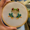Red-eyed Tree Frog Cross Stitch PDF Red-eyed Tree Frog Embroidery ...