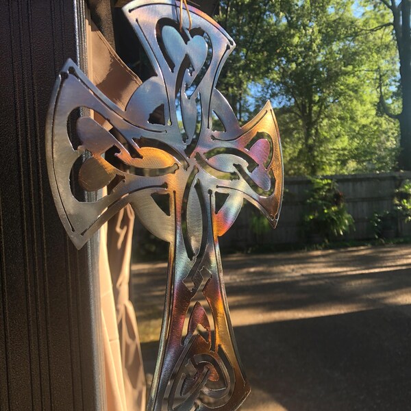 Three Tier Metal Cross - Etsy