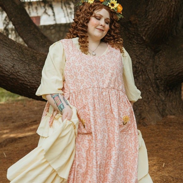 Forager Pinafore PDF Digital Sewing Pattern | Cottagecore Oversized ...