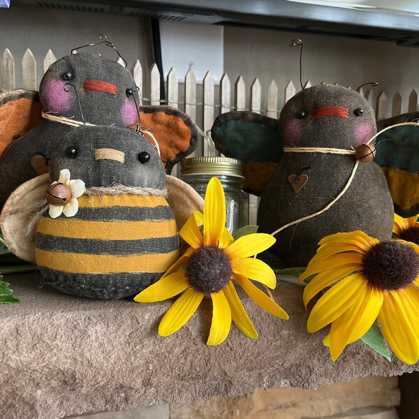 Primitive Angel Annie With Heart Small Size Raggedy Ann Angel With ...