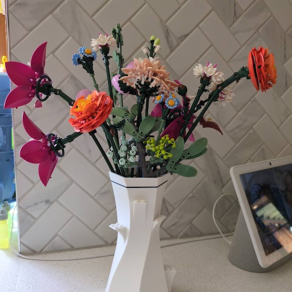 Lego-compatible Vase - Display Your Brick Creations With Style - Etsy