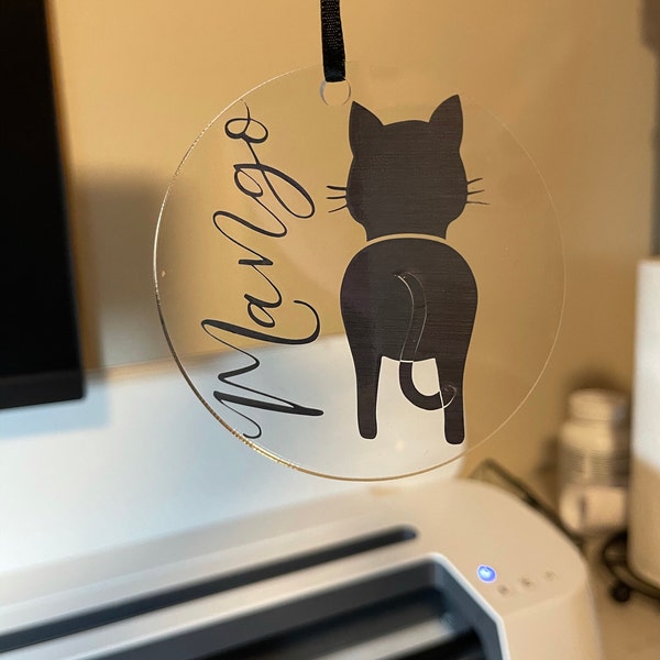 Cat SVG / Meow SVG / Digital Cut File / Laser Cut File / Removable Tail ...