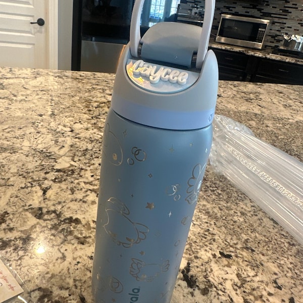 Engraved Owala 24 Oz Bottle | Birds & Flowers Design | Personalized Eco ...