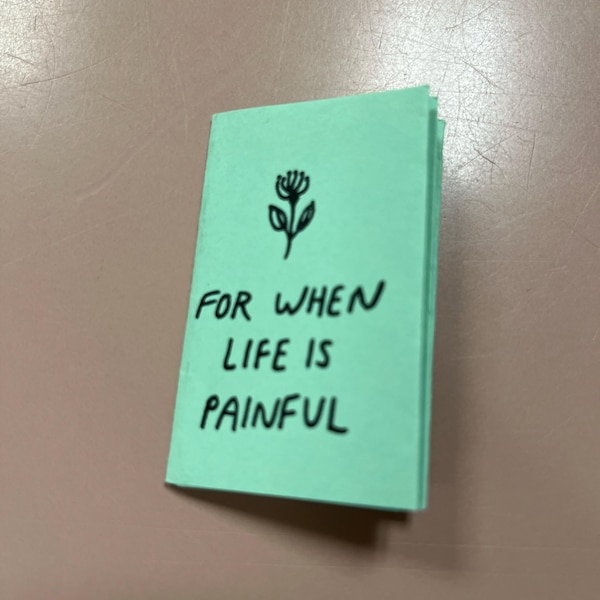 When Life is Painful Tiny Zine | Mental Health Grief Depression Sadness ...