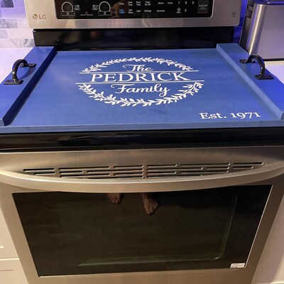 Custom Stove Cover for Gas or Electric Stoves Noodle Board Kitchen ...