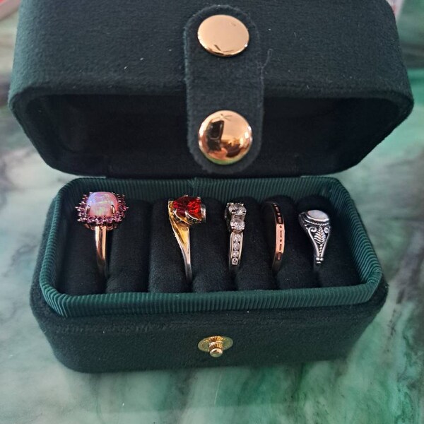 Personalized Velvet Jewelry Box,custom Travel Jewelry Case,jewelry ...