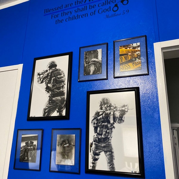 SWAT Poster, Police Officer Gift, Police Decor, Swat Photo, Law ...
