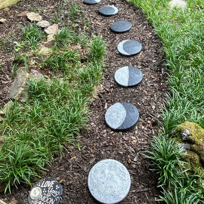 Moon Phase Stepping Stone Set of 6 - Etsy