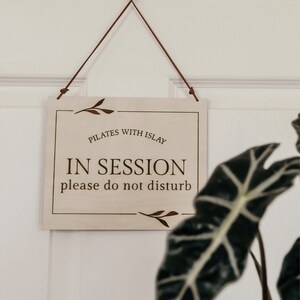 Personalized Double Sided Door Sign for Office Welcome Sign in Session ...