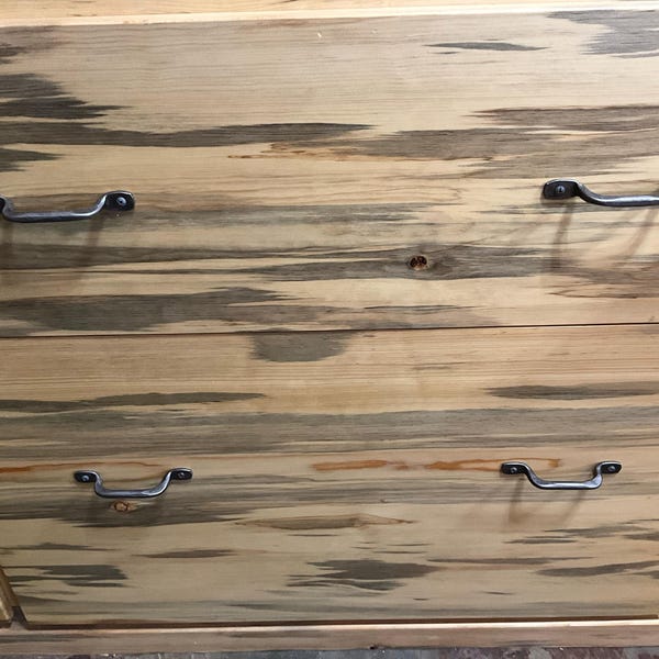 Hand Forged Rustic Farmhouse Steel Handles / Drawer Pulls / DIY ...