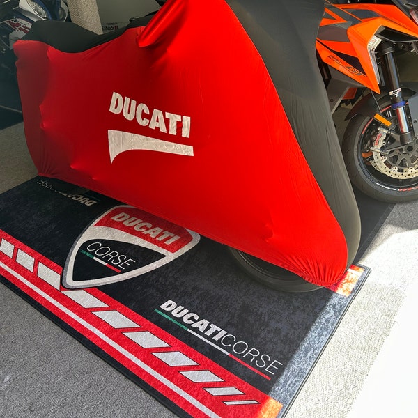 Ducati Classic Logo Personalized Rug Motorcycle Floor Bottom Pit Mat ...