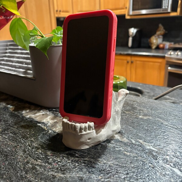 Lower Jaw Phone Holder • Gothic Home Decor • 3D Printed - Etsy