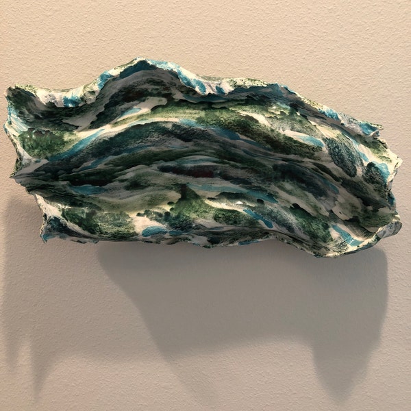 Decoupage Daisy Shell Ring Dish, Beach Decor, Shells, Decoupaged Shells ...