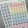 Color Choice Tiny Date Stickers Countdown Stickers Small Number ...